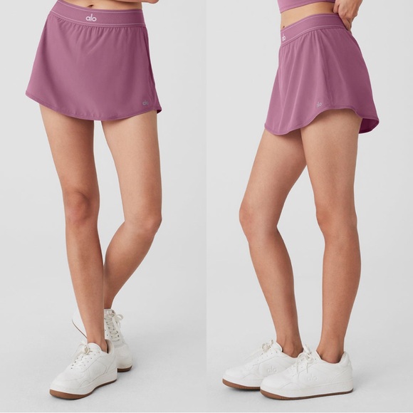 ALO Yoga | Skirts | Alo Match Point Tennis Skirt In Soft Mulberry Small ...